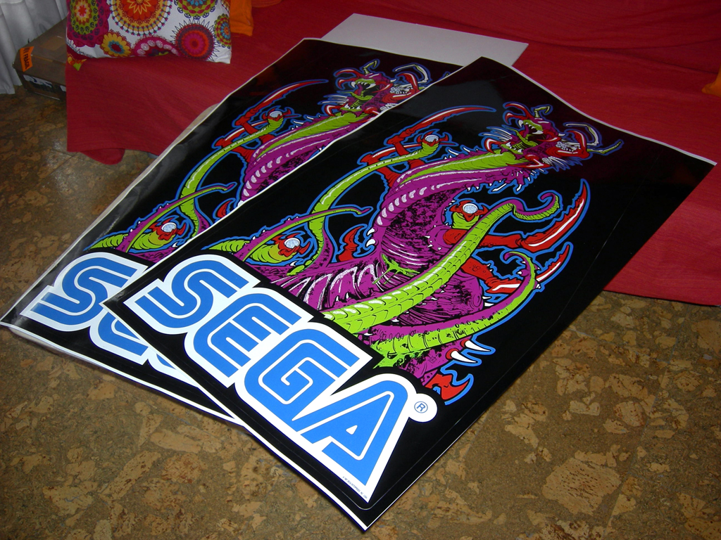 "ALIEN SYNDROME SIDE ARTS" (SEGA) digital arcade artwork file restored ...