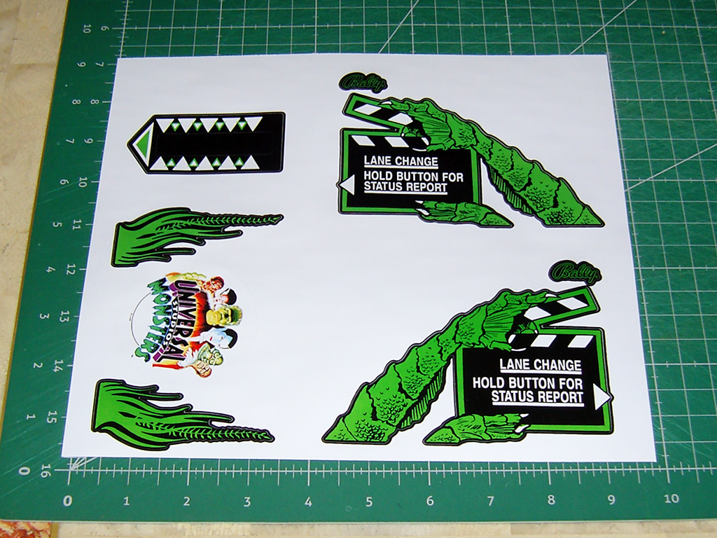 "Creature From the Black Lagoon Pinball Decals, Aprons, Speaker Plastic ...