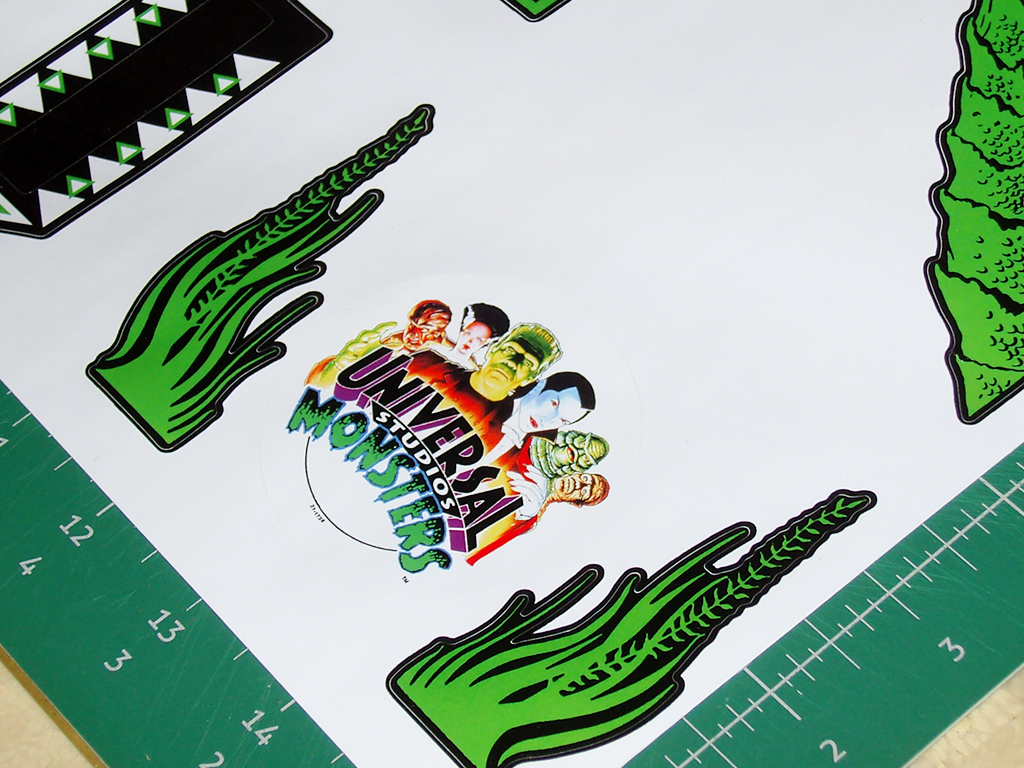 "Creature From the Black Lagoon Pinball Decals, Aprons, Speaker Plastic ...