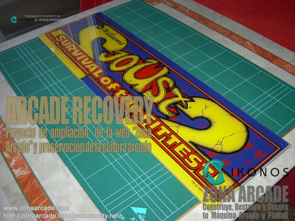 Tenemos el arcade artwork "JOUST 2 MARQUEE" original de Williams en ...