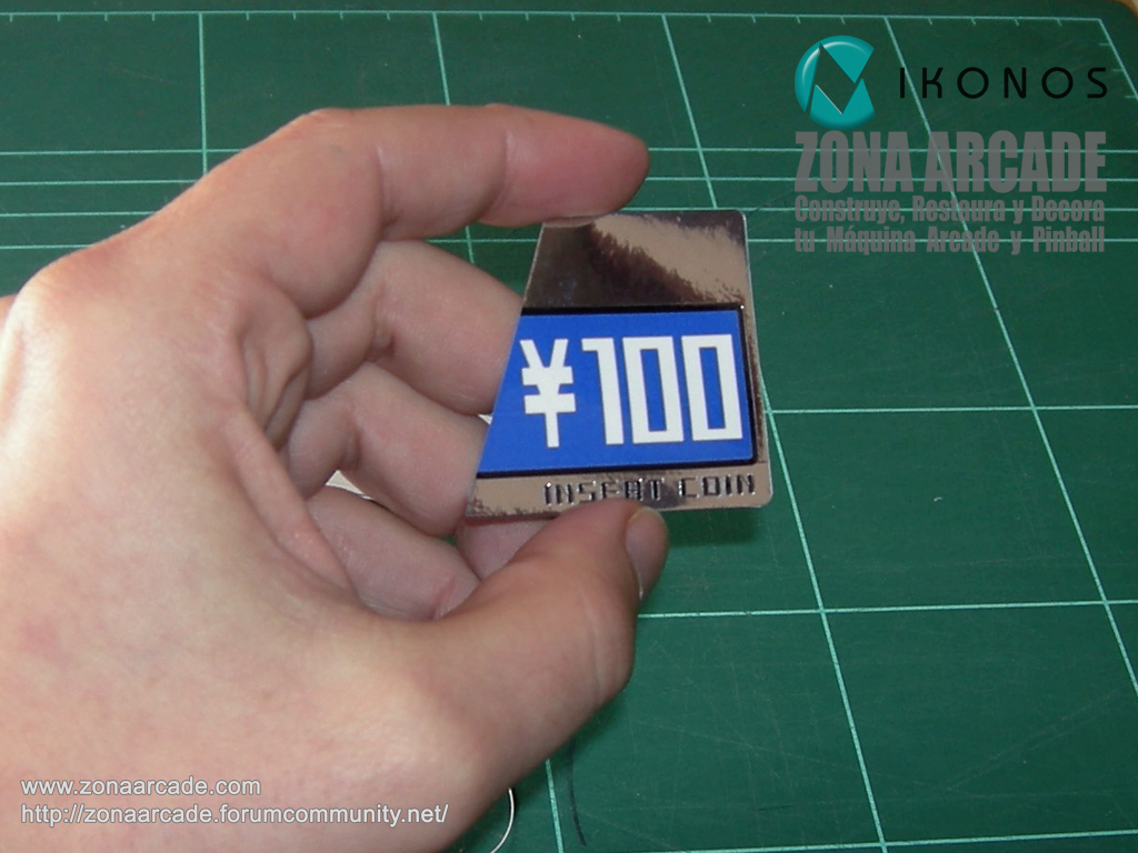 "New Net City Insert Coin Lable" printed in vinyl with crome details ...