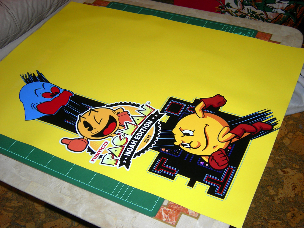 Artes impresos "Pacman Custom" para bartop de Yourcab de datacu y ...