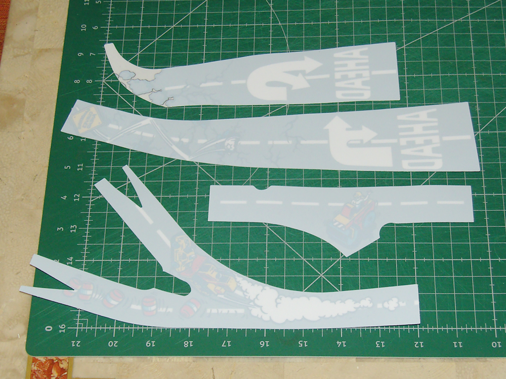 "ROAD SHOW PINBALL ALL RAMP DECAL STICKERS" (WILLIAMS) artwork files ...