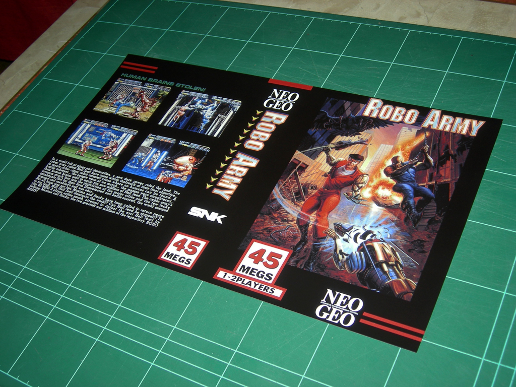 "Robo Army Custom Cover" impreso en papel plástico de flyer para Bernat