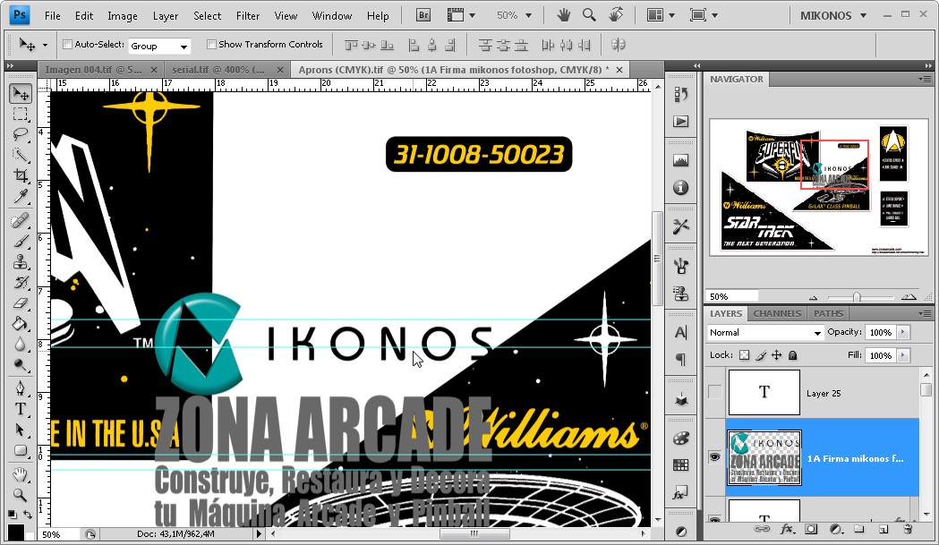 "STAR TREK - THE NEXT GENERATION APRONS" (Williams Pinball). Restored ...