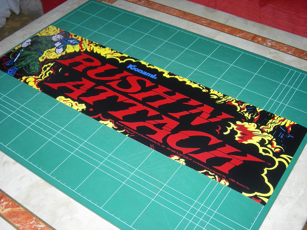 Arcade Artwork "RUSH´N ATTACK MARQUEE" (AKA Green Beret) restored