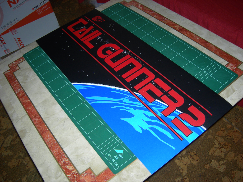 "TAIL GUNNER 2 BACKPLATE COCKPIT - BACK MARQUEE ART" (CINEMATRONICS ...