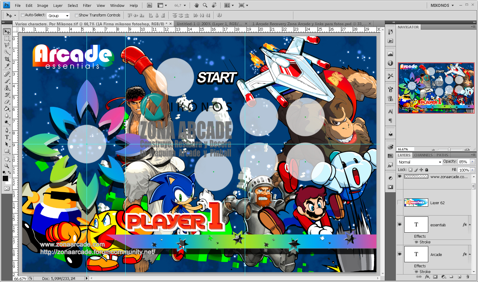 Arcade Joystick - Single player Art "Arcade Essentials" by Mikonos for ...