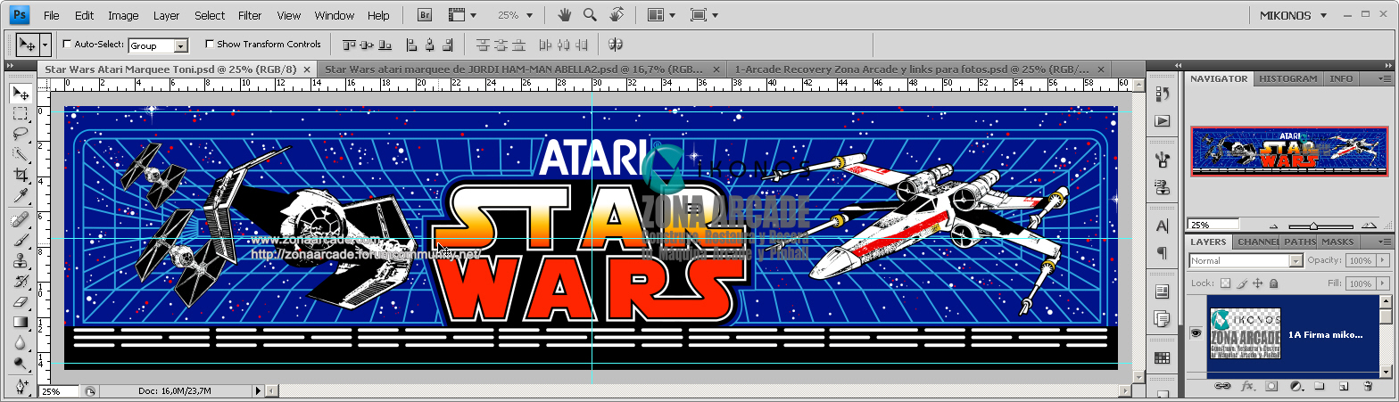 Proyecto de decoración arcade "Star Wars Atari" para Toni