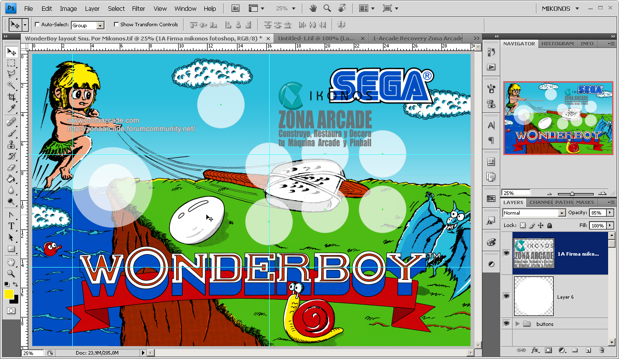 Donkey Kong and Ghosts & Goblins Control panel for one player for Snu ...