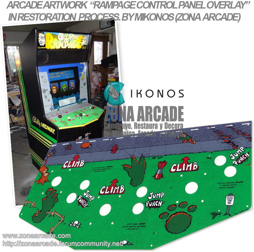 MEGABOMBAZO: Tenemos "RAMPAGE CONTROL PANEL OVERLAY 3 PLAYERS" scaned ...