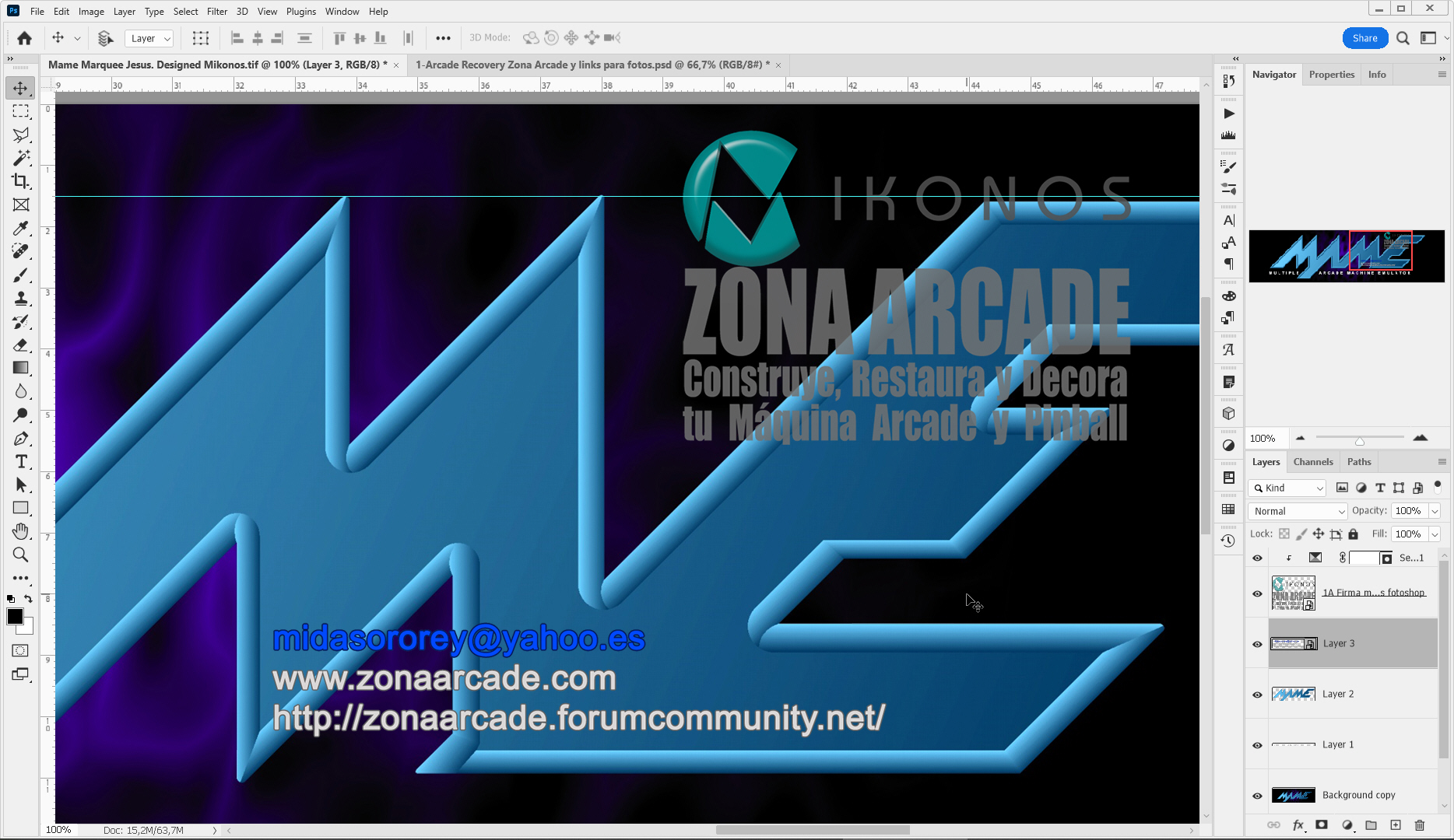 "Mame Artworks" proyecto para la máquina arcade custom del usuario "Jesús"