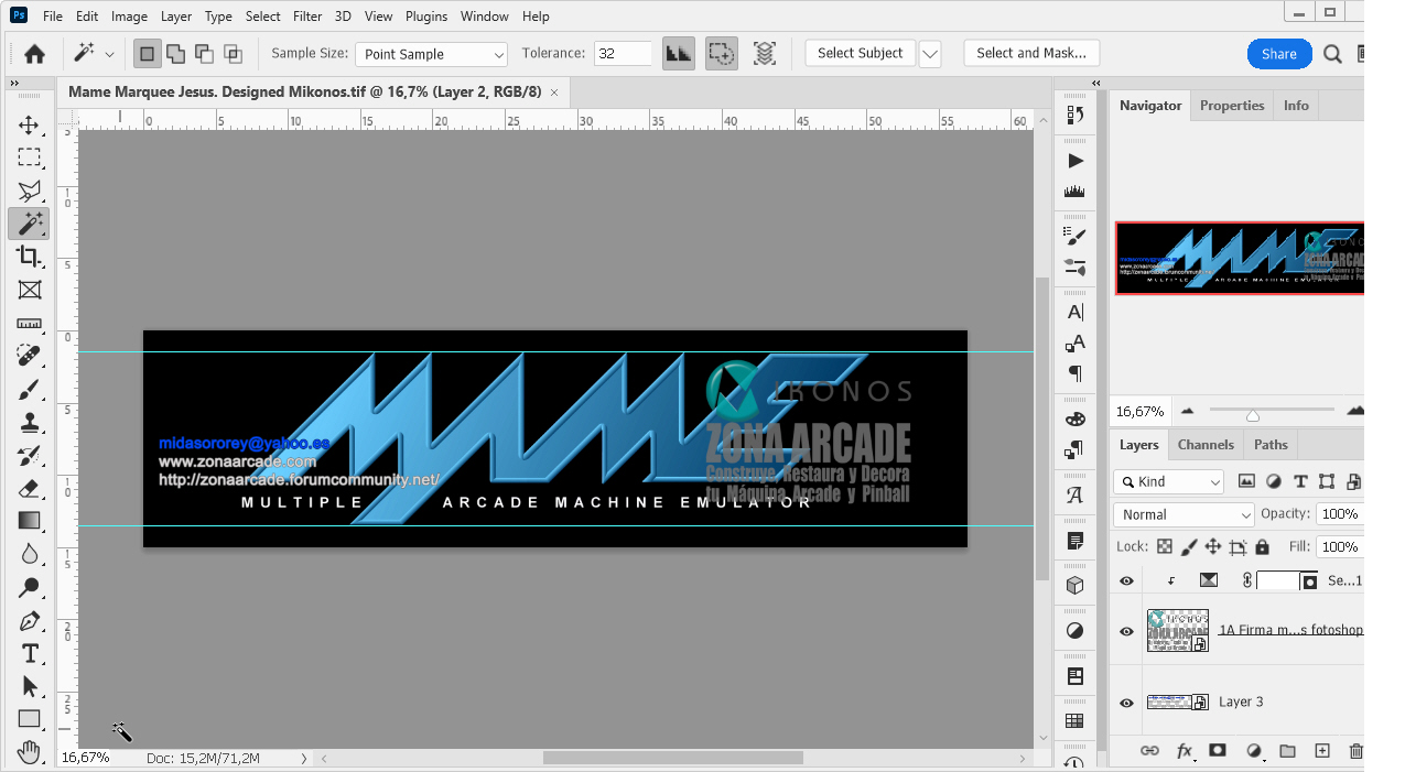 "Mame Artworks" proyecto para la máquina arcade custom del usuario "Jesús"