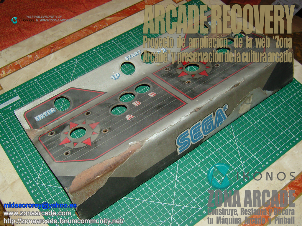 MEGABOMBAZO: Original "MEGA-TECH CONTROL PANEL" (SEGA) for to scans and to restore Zona Arcade ...