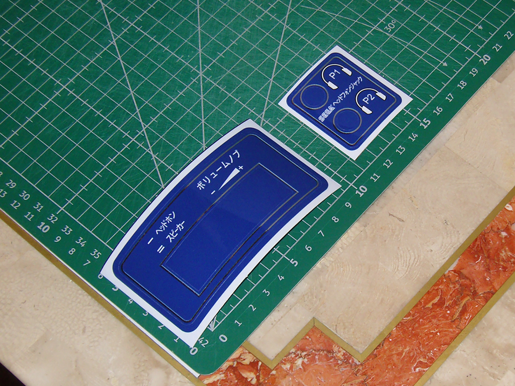 "Aero City Arcade Small Stickers, settings and minijack and volume ...