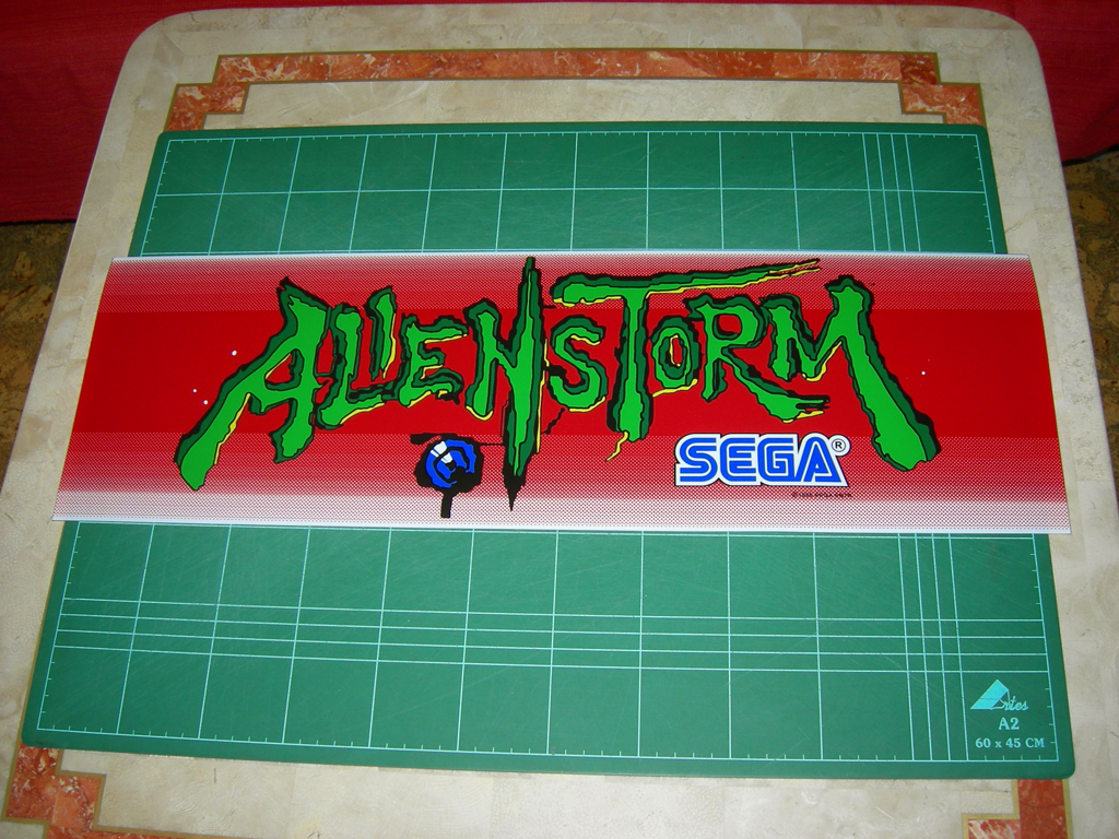 "Alien Storm Marquee" (SEGA) printed in HQ backlite for "Douglas" user