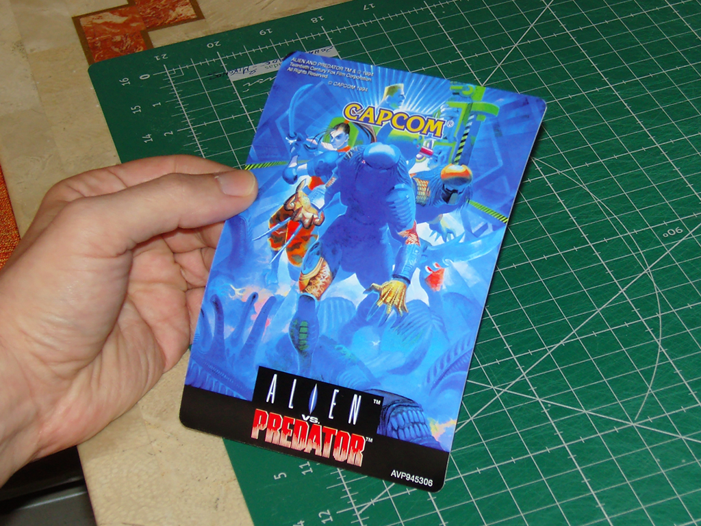 "Alien Vs Predator Custom CPS2 Game Board Label Sticker" (CAPCOM ...
