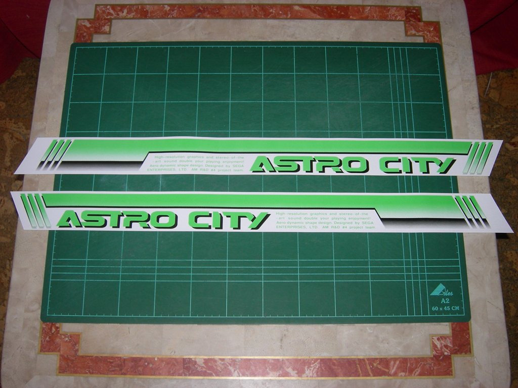 "Astro City Side Arts" (SEGA) repro printed in off-set with glossy ...