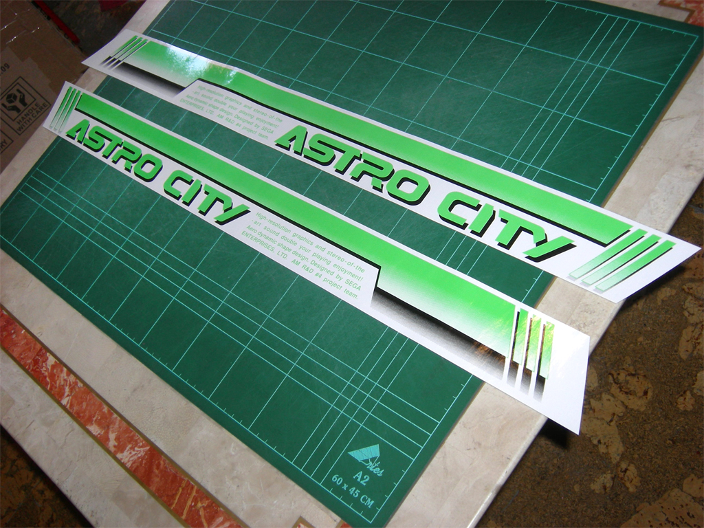 "Astro City Side Arts" (SEGA) repro printed in off-set with glossy ...