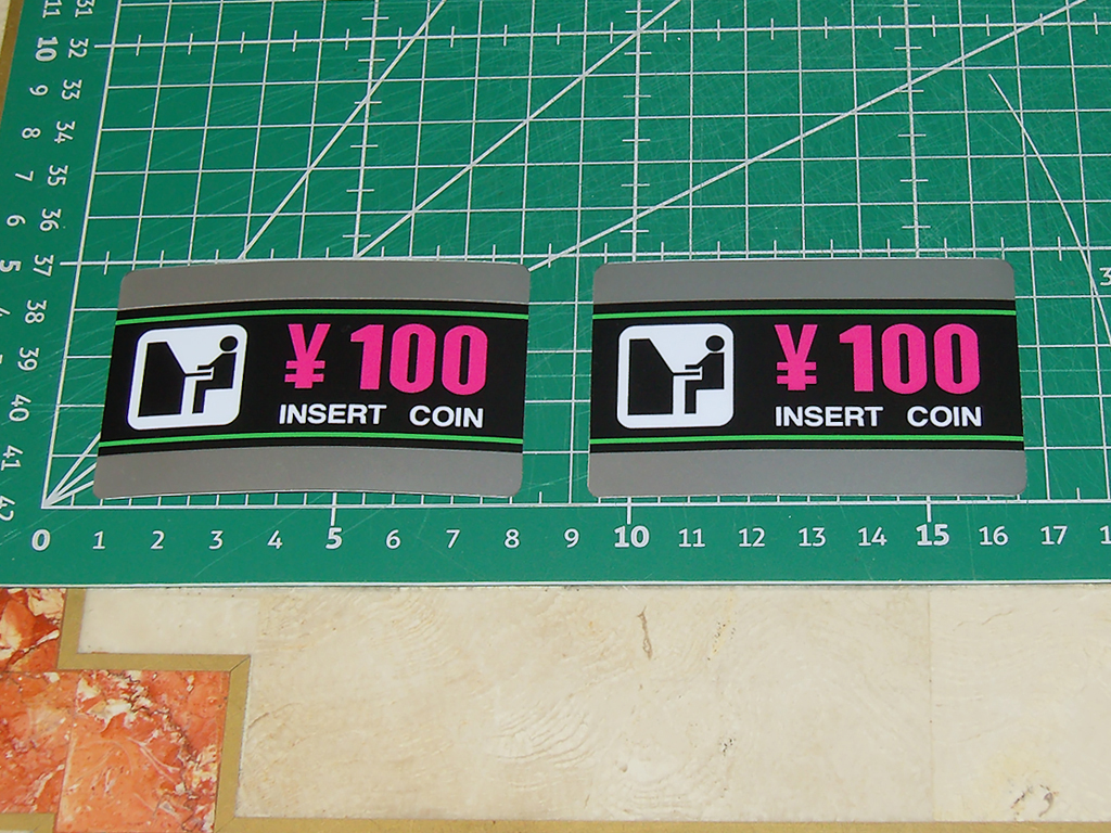 "Astro City Insert Coin Sticker and Other Small Stickers" (SEGA) re ...