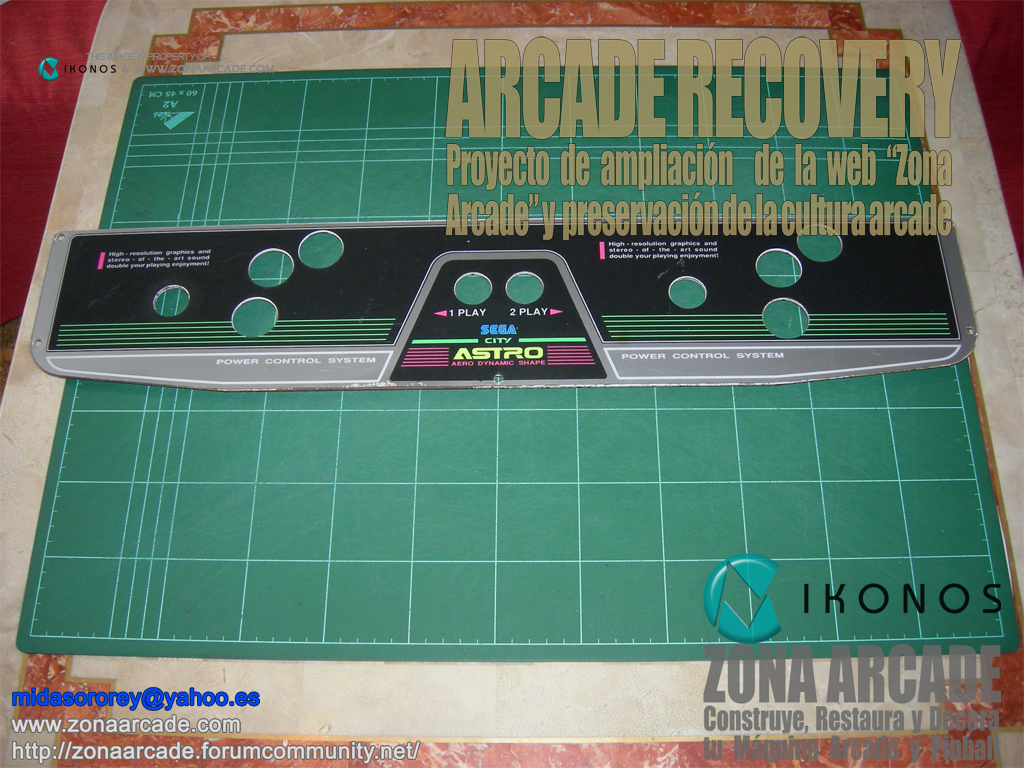 "Panel de Control Astro City" (SEGA), ¿Cómo está impreso el original?