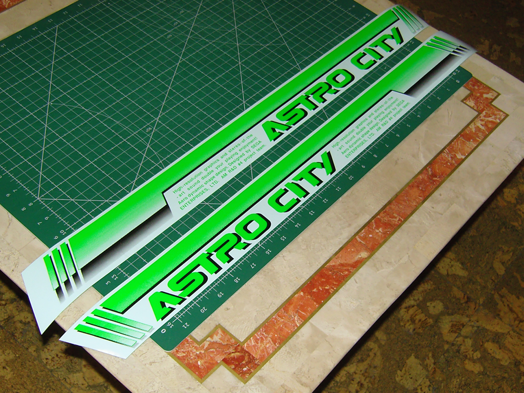 "Astro City Side Arts" (SEGA) and "Astro City Small Stickers Set" (SEGA ...