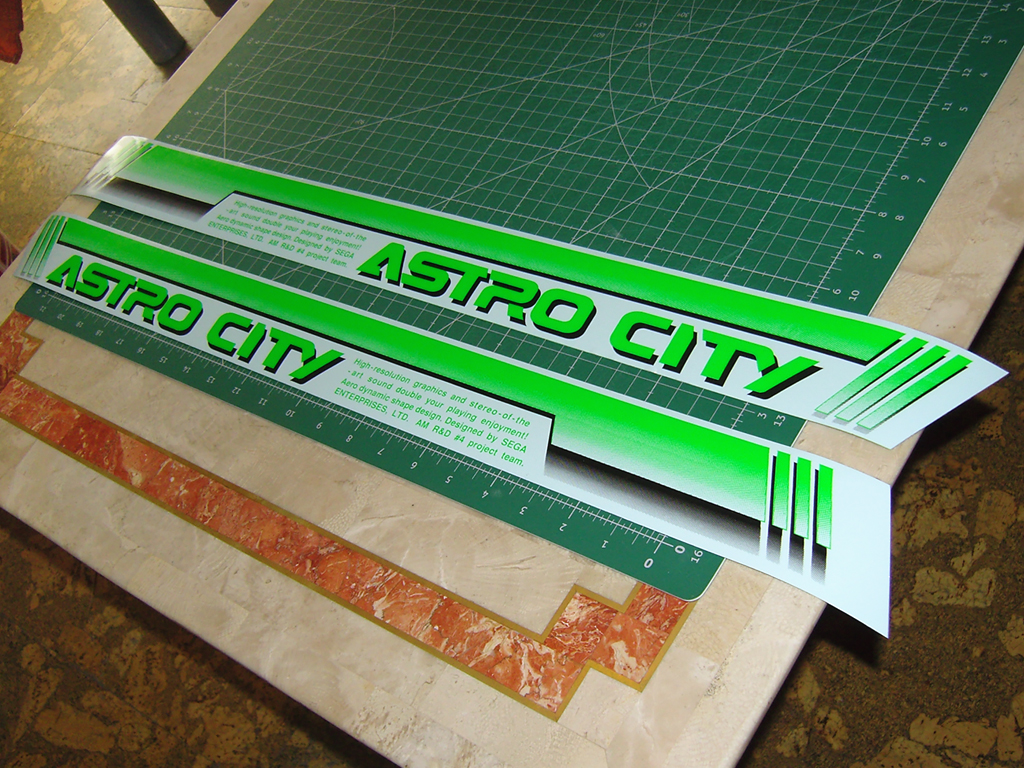 "Astro City Side Arts" (SEGA) and "Astro City Small Stickers Set" (SEGA ...