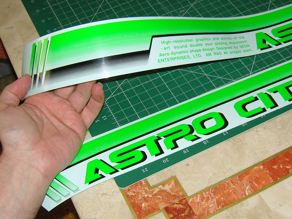 "Astro City Side Arts" (SEGA) and "Astro City Small Stickers Set" (SEGA ...