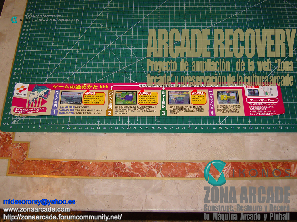 Original "BASS ANGLER INSTRUCTION SHEET" (KONAMI) jap. ver. artwork in ...