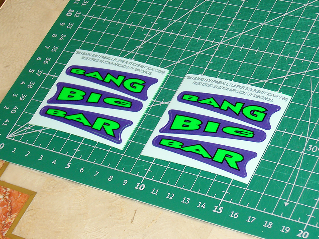 "Big Bang Bar Pinball Flipper Stickers, Drop Targets, Aprons and More ...
