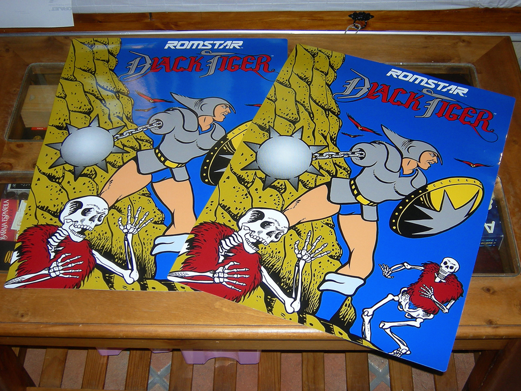 "Black Tiger Complete Arcade Artwork Set" adapted and printed for ...