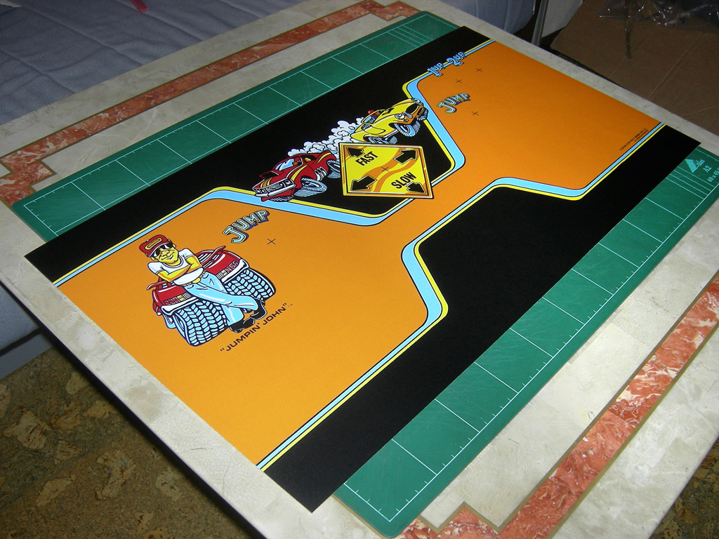 "BUMP´N JUMP CONTROL PANEL OVERLAY / CPO" (MIDWAY) arcade artwork ...