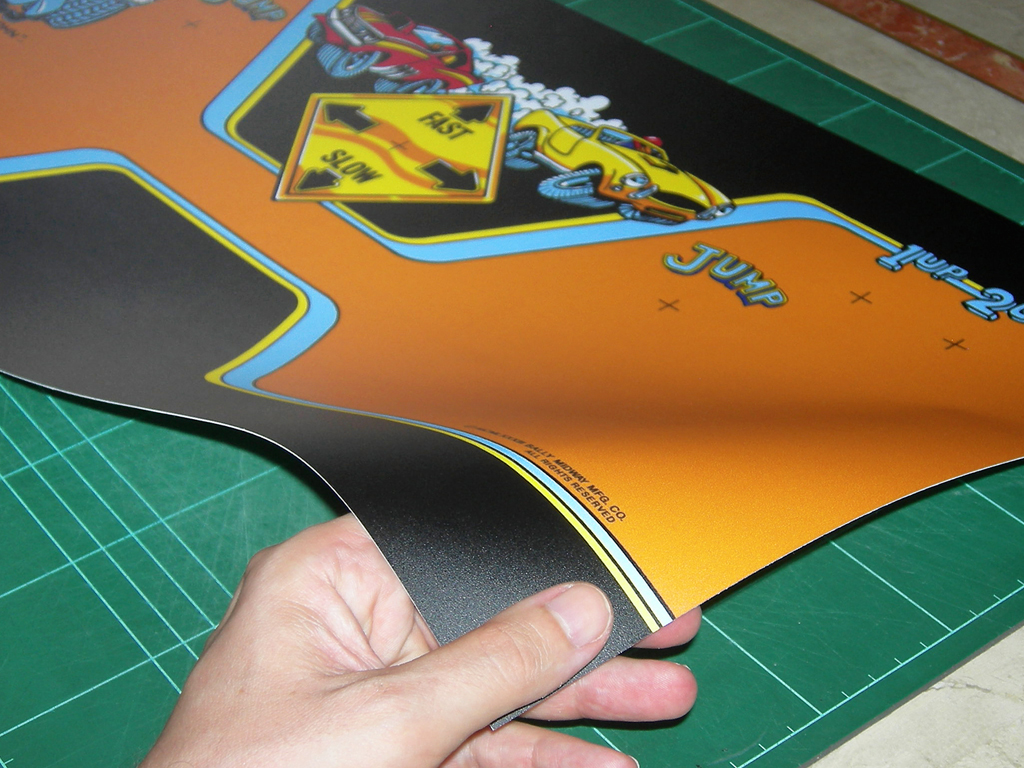 "BUMP´N JUMP CONTROL PANEL OVERLAY / CPO" (MIDWAY) arcade artwork ...