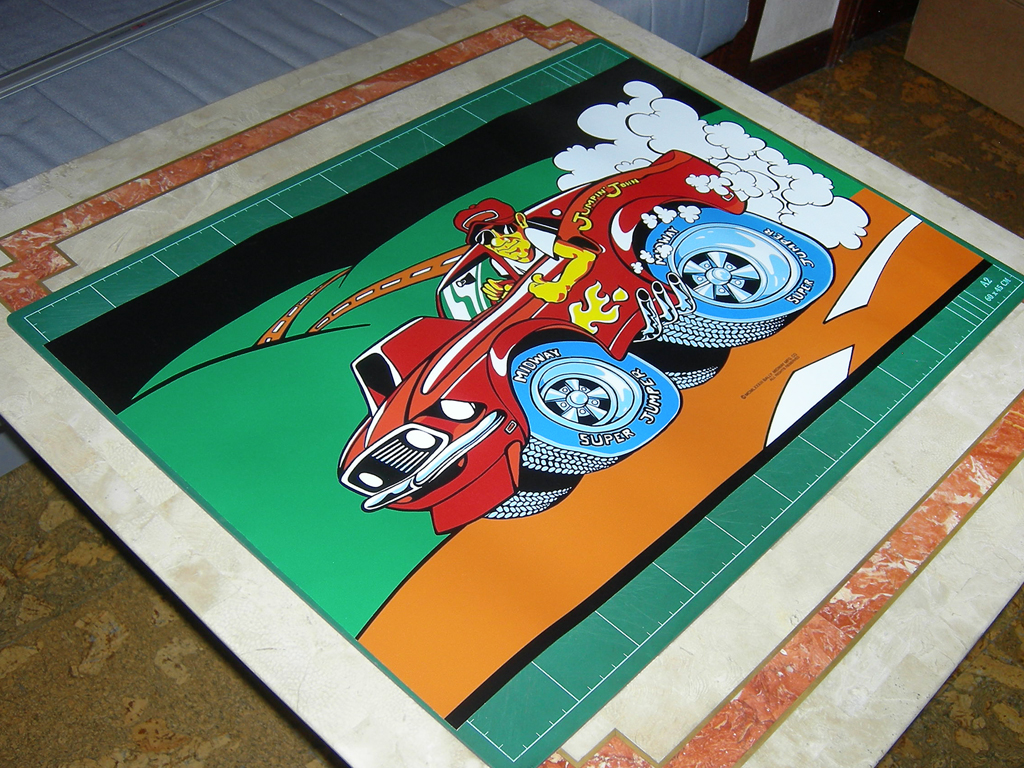 "Bump´n Jump Complete Arcade Artwork Set" (MIDWAY) reproduction printed ...