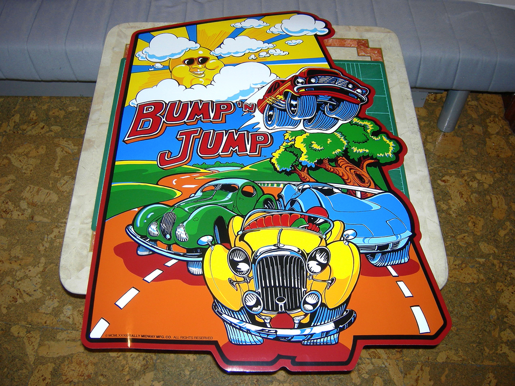 "Bump´n Jump Complete Arcade Artwork Set" (MIDWAY) reproduction printed ...