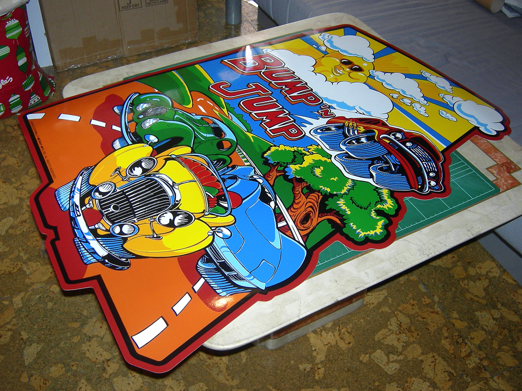"Bump´n Jump Complete Arcade Artwork Set" (MIDWAY) reproduction printed ...