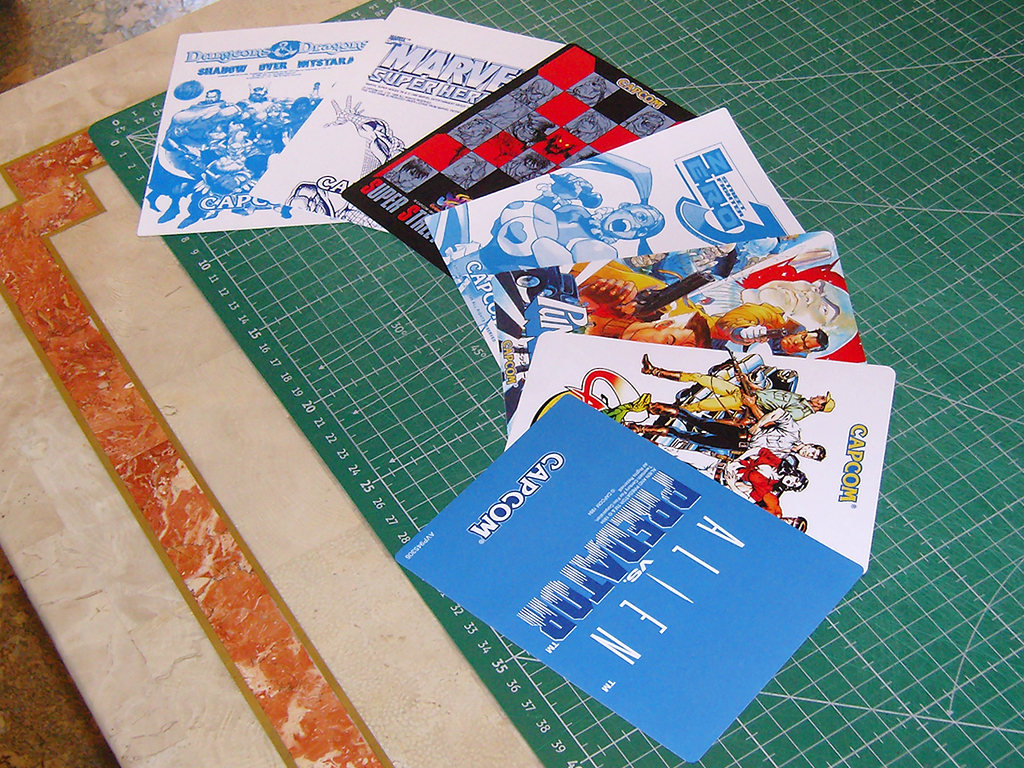 "CPS2 Game adhesive labels and board Stickers" (CAPCOM) printed ...