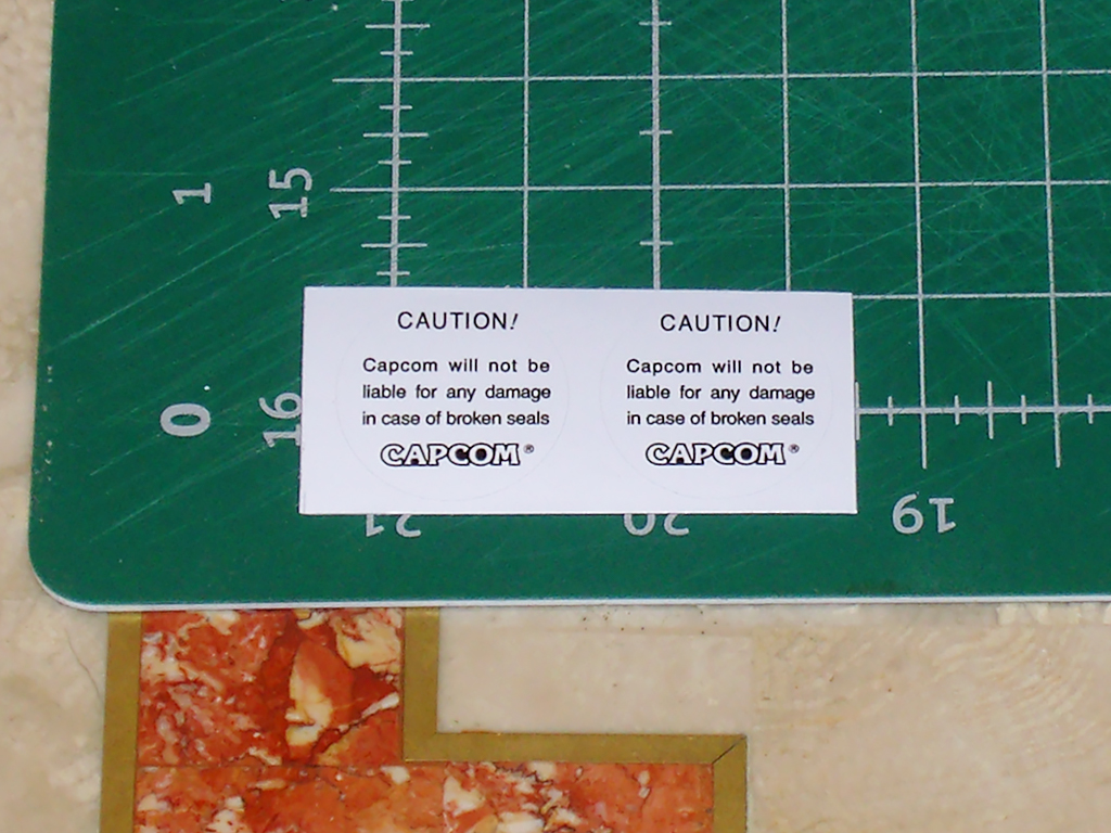 "Vampire Saviour The Lord of Vampire CPS2 Eprom Stickers, CPS2 Screw ...