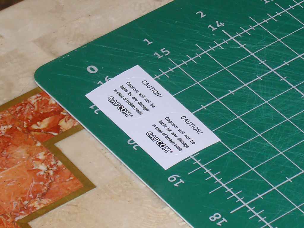 "Vampire Saviour The Lord of Vampire CPS2 Eprom Stickers, CPS2 Screw ...