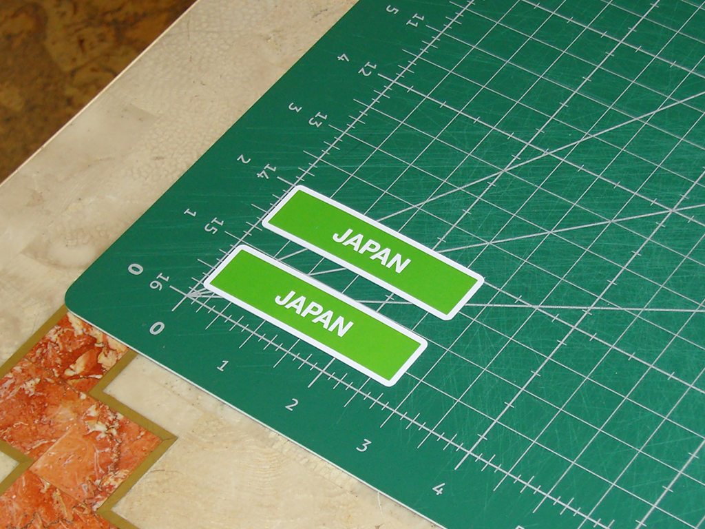 "CPS2 Stickers for Plastic Board Case" printed on several print ...