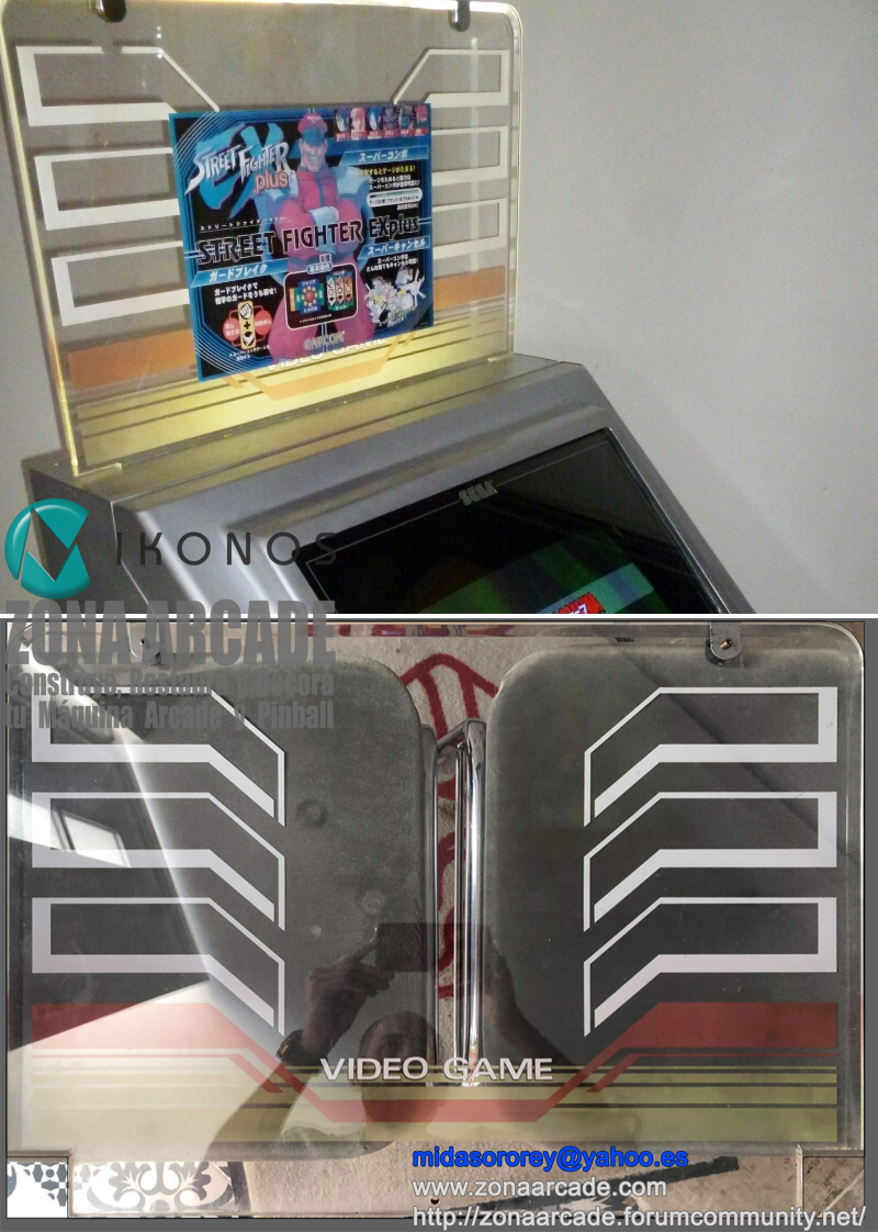 "CITY BILLBOARD HOLDER / MARQUEE" (SEGA) for to reproduce on methacrylate plastic with all ...