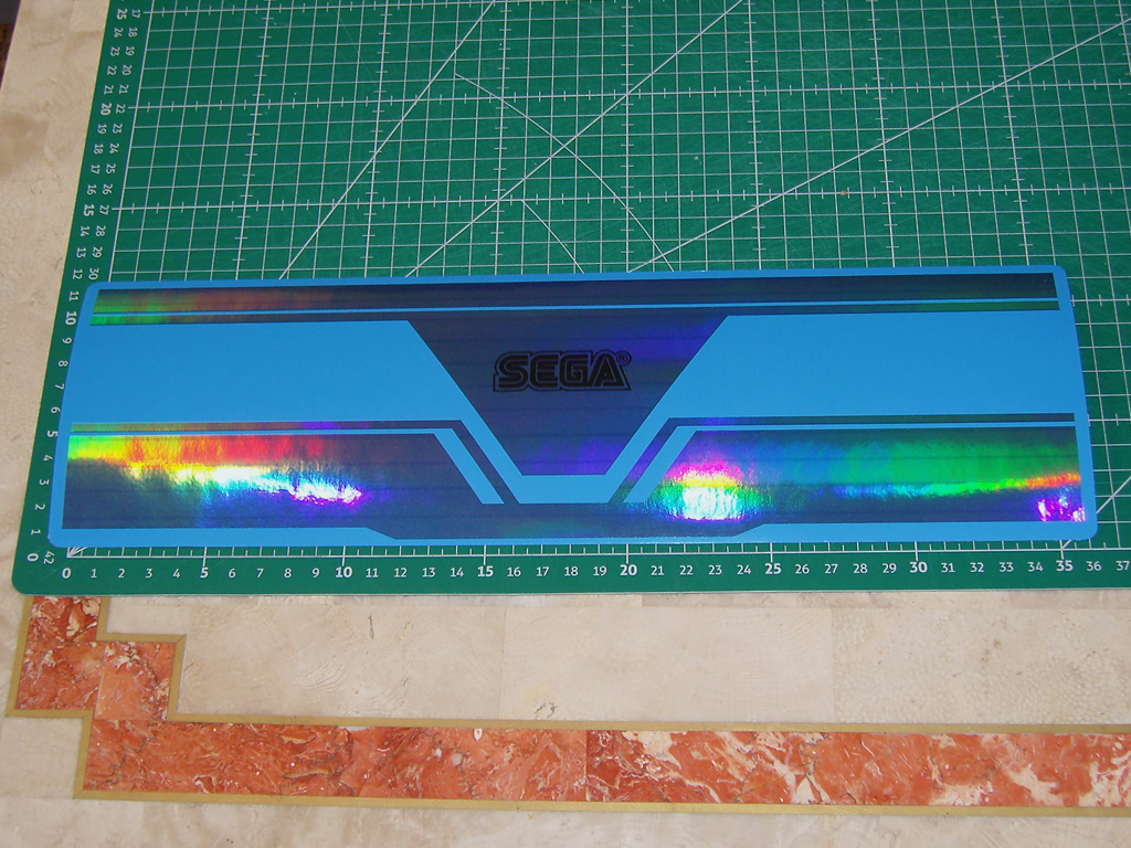 "CITY CONTROL PANEL OVERLAY FOR ONE PLAYER" (SEGA) scanned arcade artwork file restored by ...