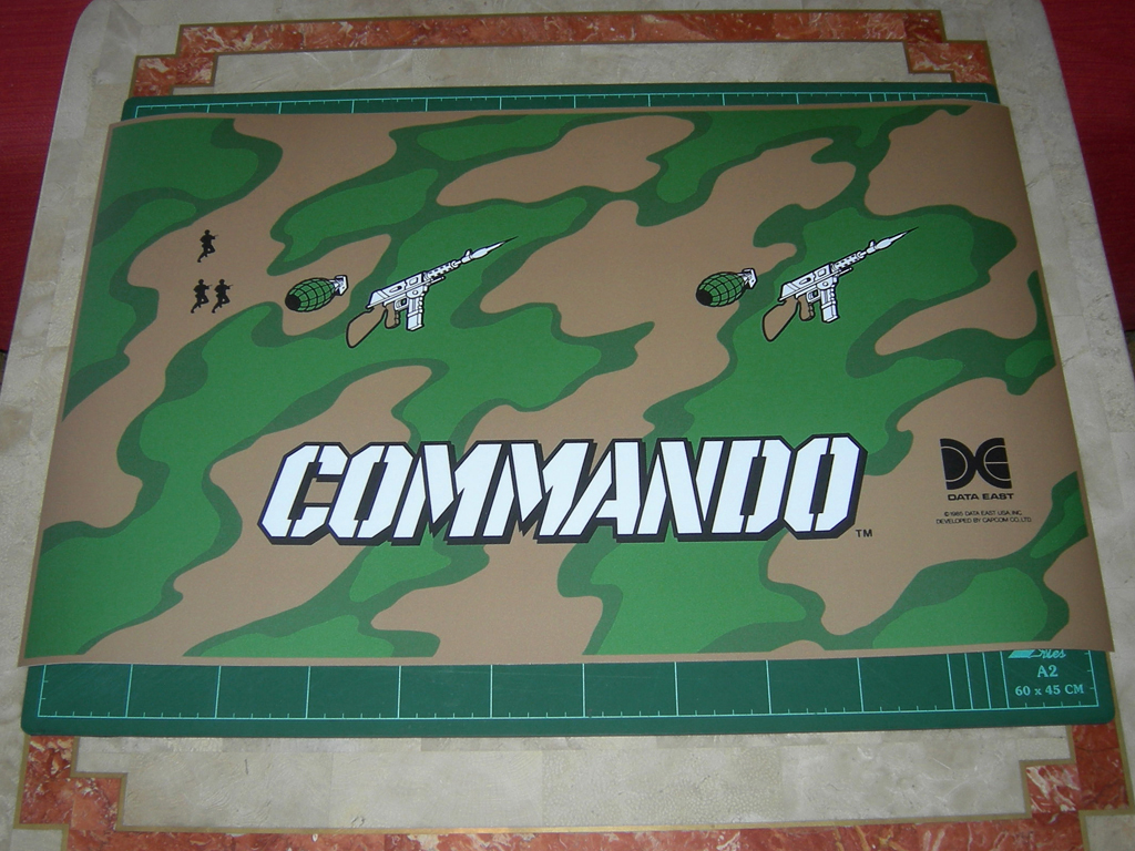 "COMMANDO CONTROL PANEL OVERLAY" (DATA EAST) restored by Mikonos & Zona ...