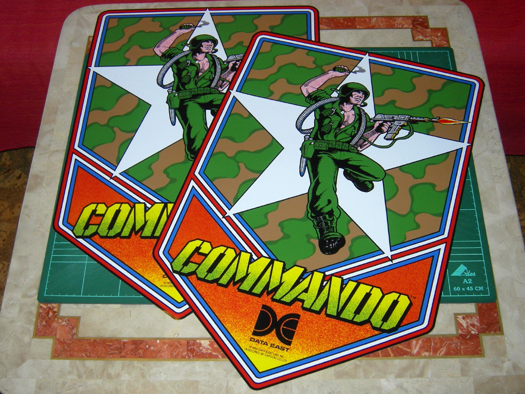 "COMMANDO SIDE ART" (DATA EAST) restored by Mikonos & Zona Arcade