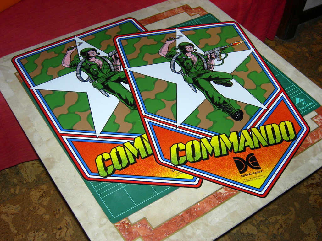 "COMMANDO SIDE ART" (DATA EAST) restored by Mikonos & Zona Arcade
