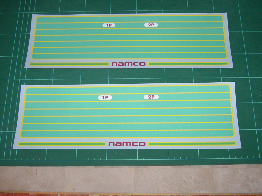 "Consolette 18 2 Players Control Panel Overlay" (NAMCO) printed in ...