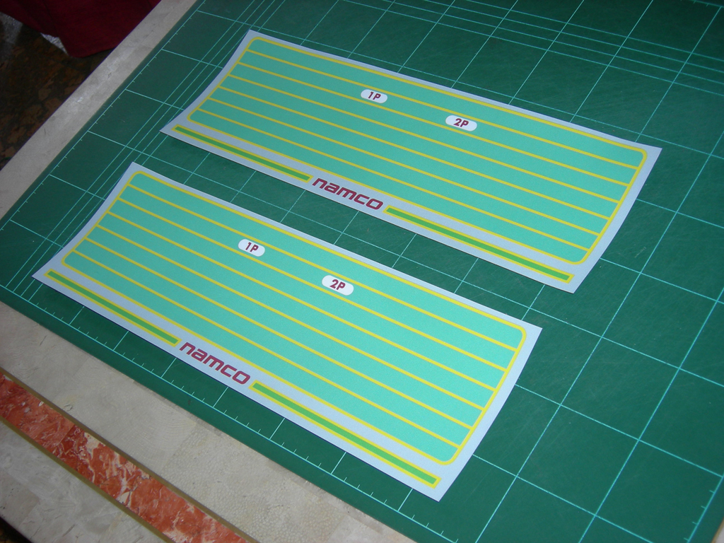 "Consolette 18 2 Players Control Panel Overlay" (NAMCO) printed in ...