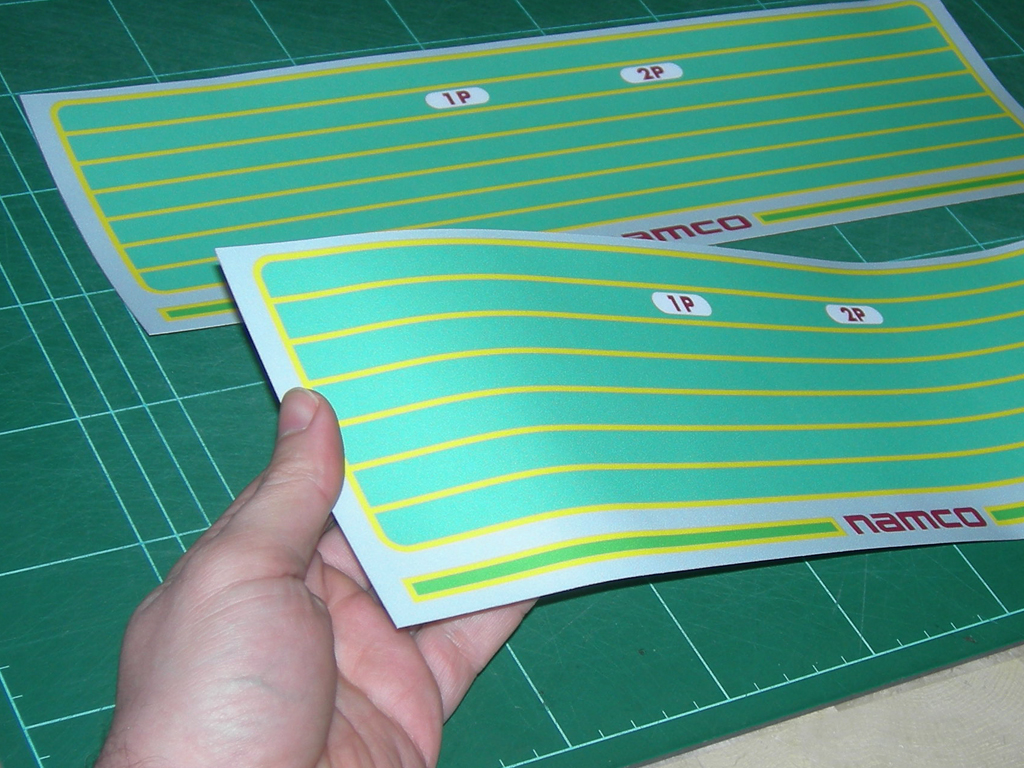 "Consolette 18 2 Players Control Panel Overlay" (NAMCO) printed in ...