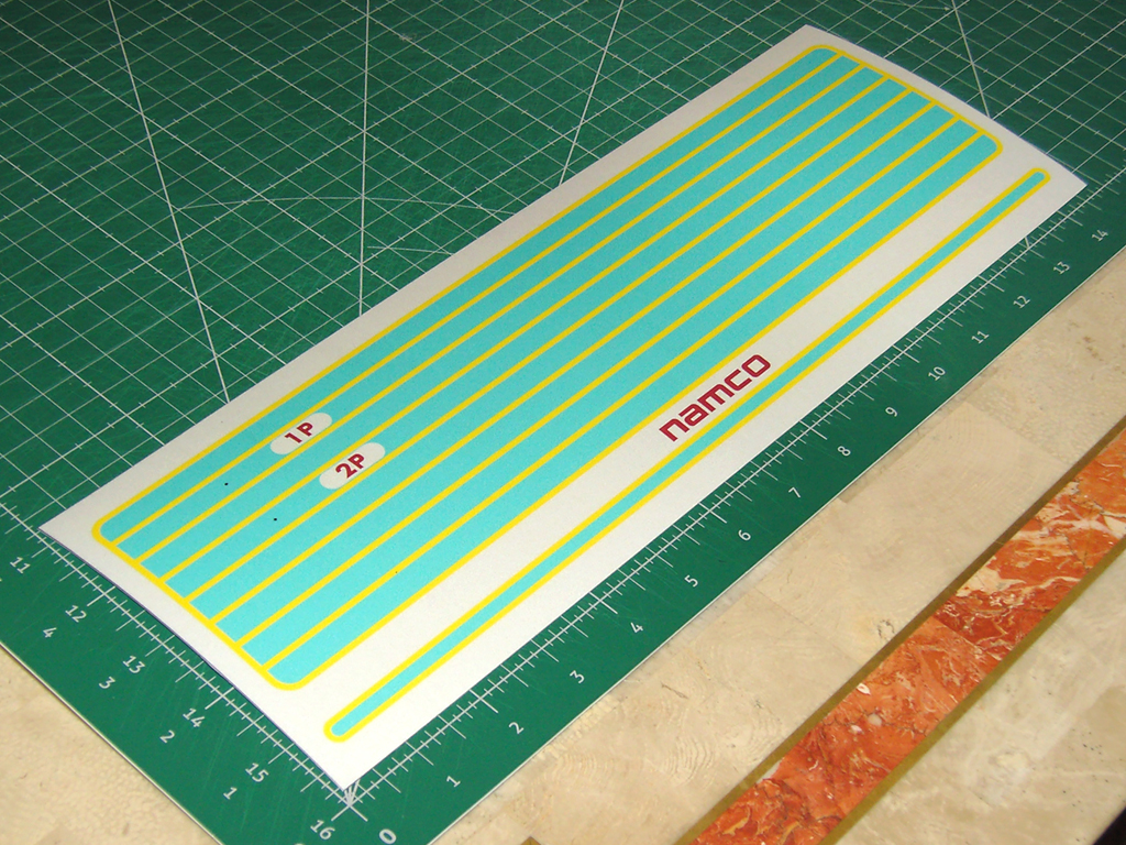 "Consolette Control Panel Overlays One Player - Green Color" (NAMCO ...