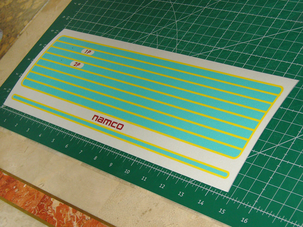 "Consolette Control Panel Overlays One Player - Green Color" (NAMCO ...